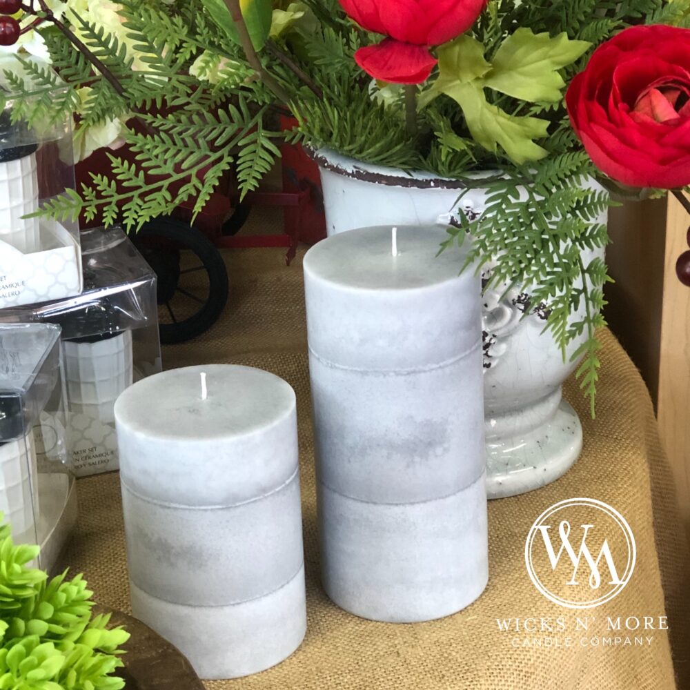 Cascade Gray Scented Candles - Wicks N' More Candle Company