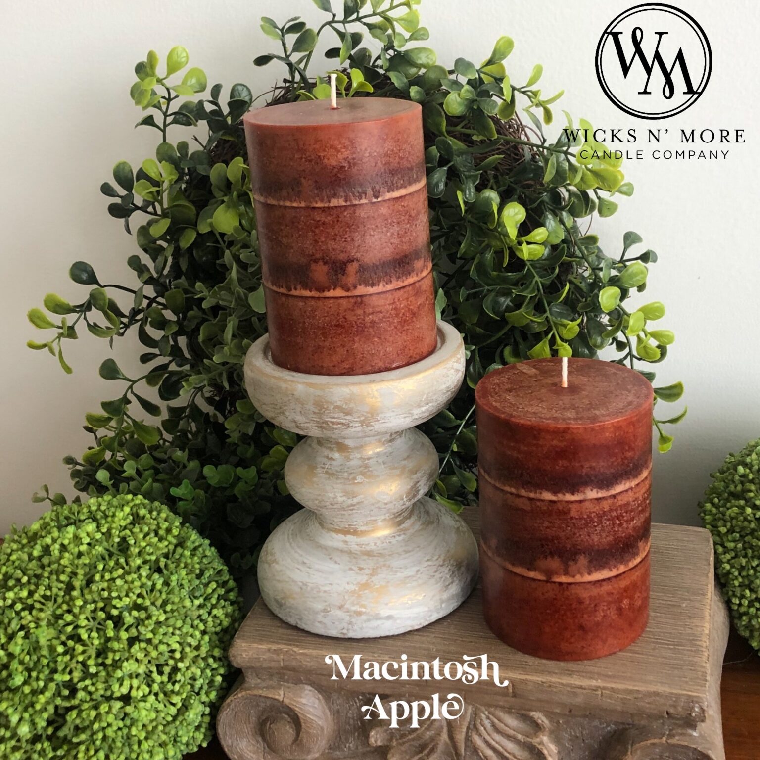 Macintosh Apple Candle - Wicks N' More Candle Company