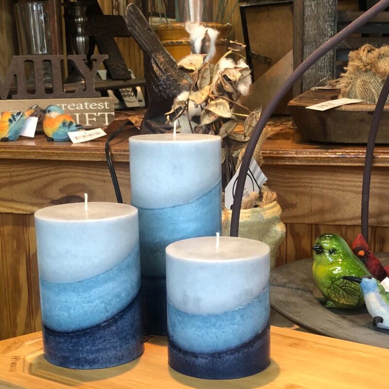 Indigo Mist Ocean Scented Candles - Wicks N' More Candle Company