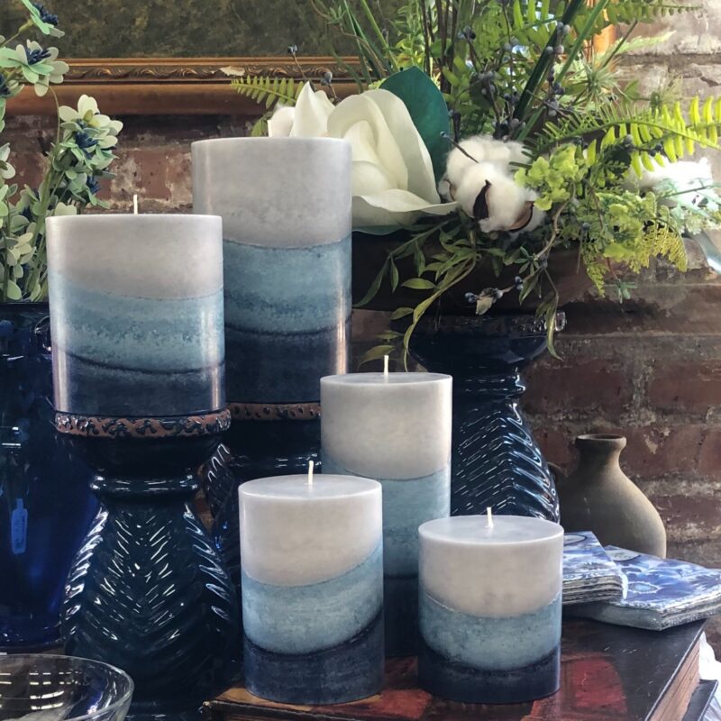 Indigo Mist Ocean Scented Candles - Wicks N' More Candle Company